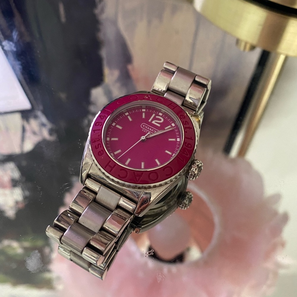 Coach Women’s Watch With Pink Face - Gem